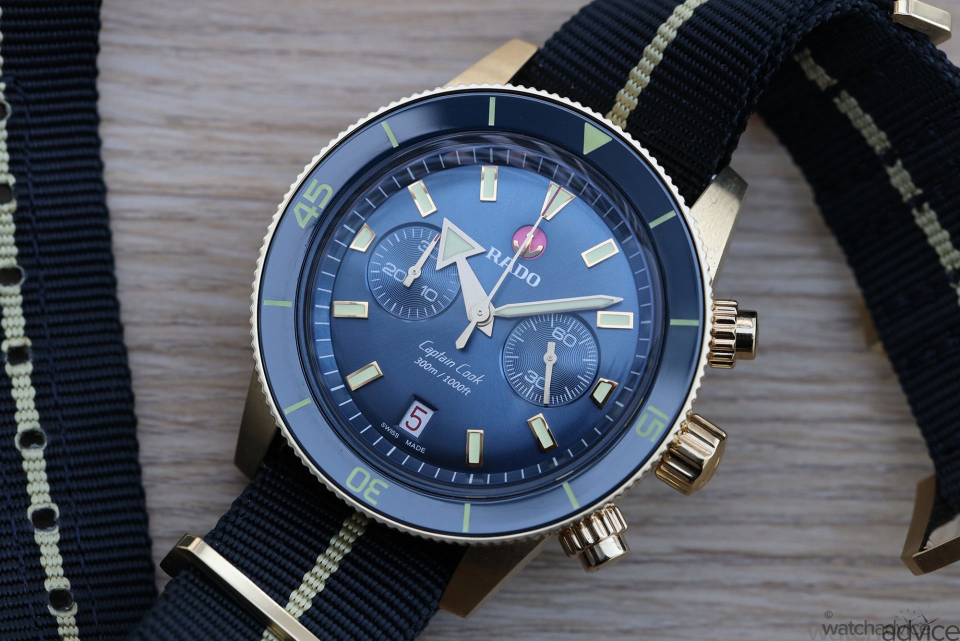 Rado Captain Cook Automatic Chronograph Bronze Hands-on Review - Watch ...
