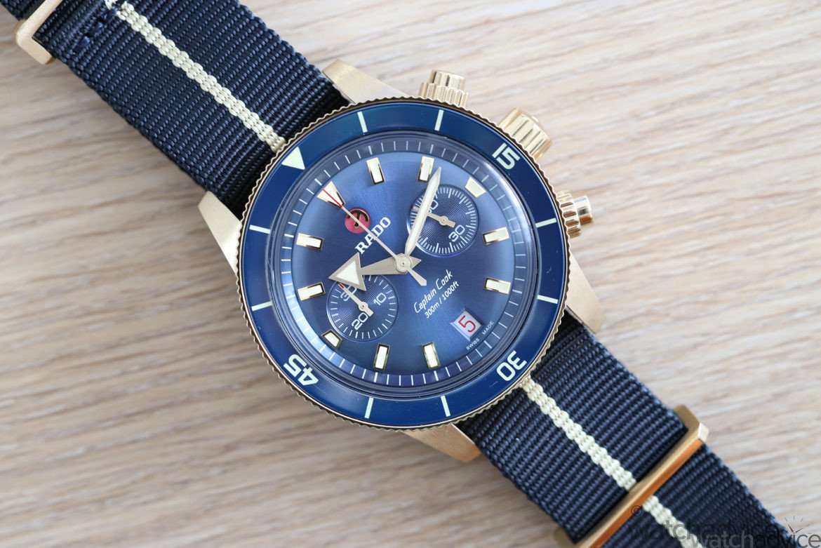 Rado Captain Cook Automatic Chronograph Bronze Hands-on Review - Watch ...