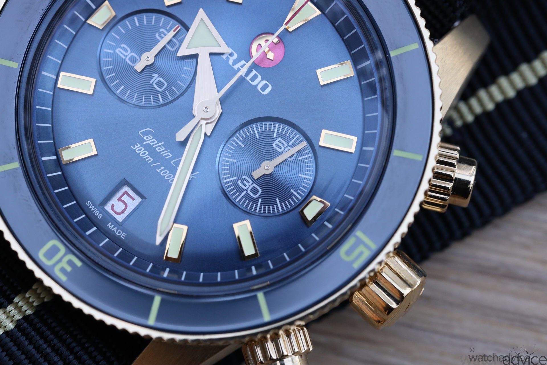 Rado Captain Cook Automatic Chronograph Bronze Hands-on Review - Watch ...