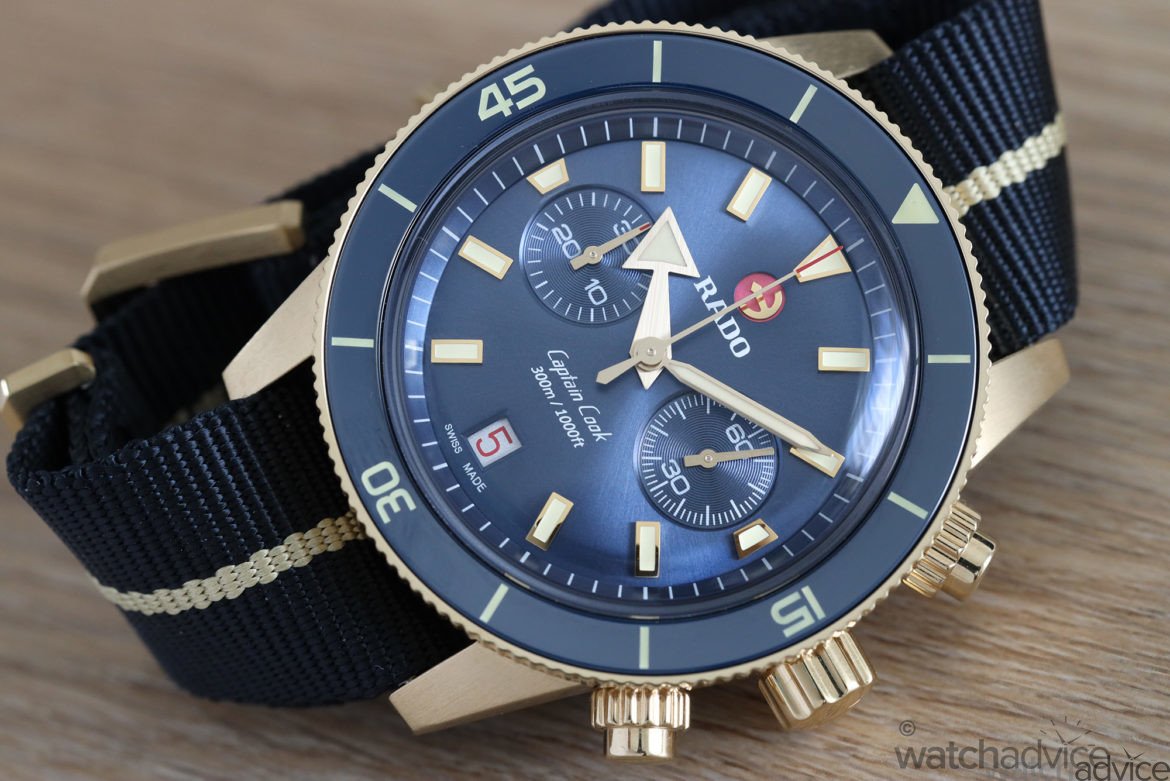 Rado Captain Cook Automatic Chronograph Bronze Hands-on Review - Watch ...
