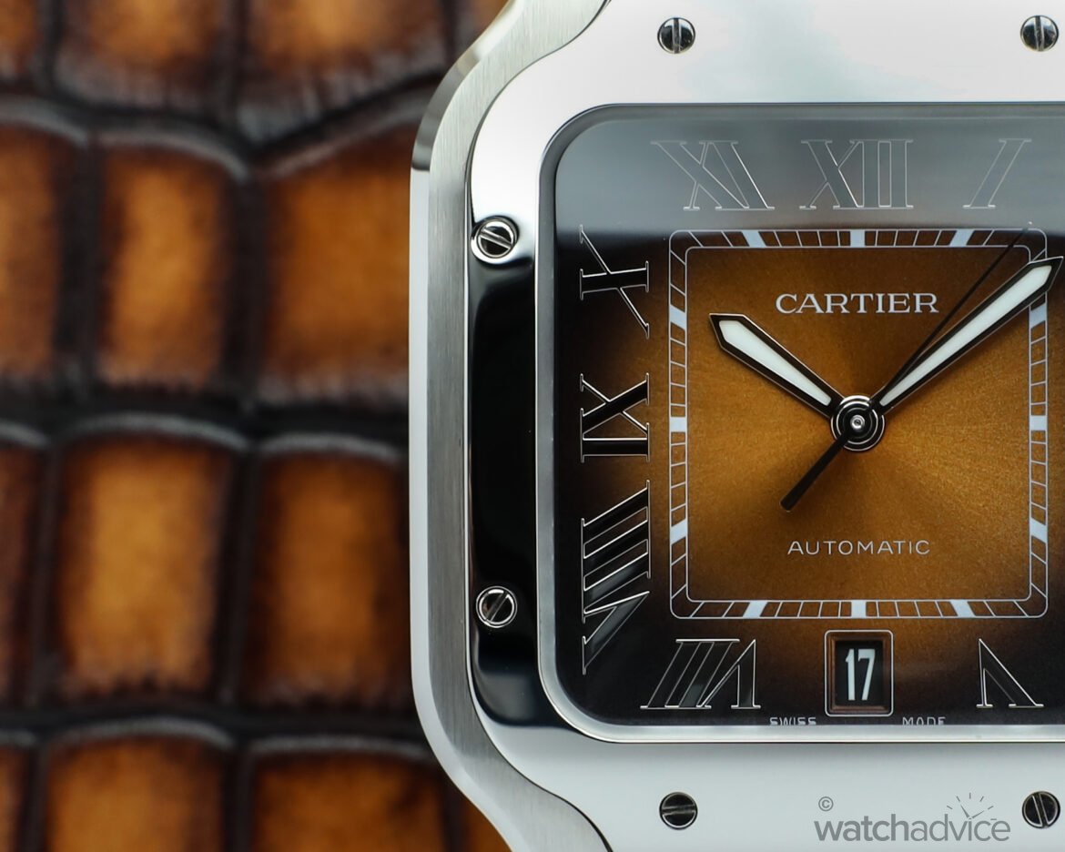 Reviewing The New Santos De Cartier Brown Dial - Watch Advice