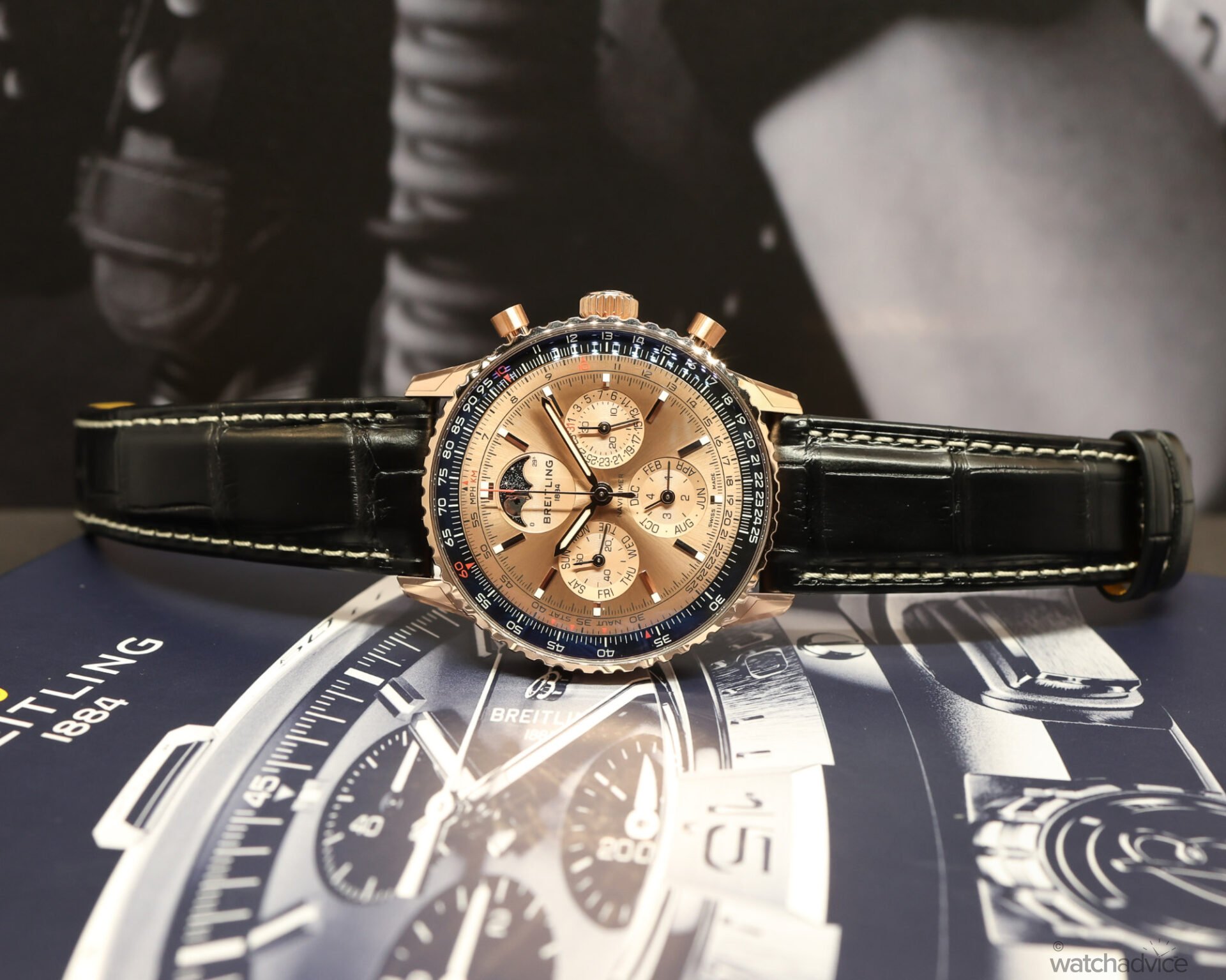 Reviewing The New Breitling B19 Perpetual Calendar In Ice Blue - Watch ...