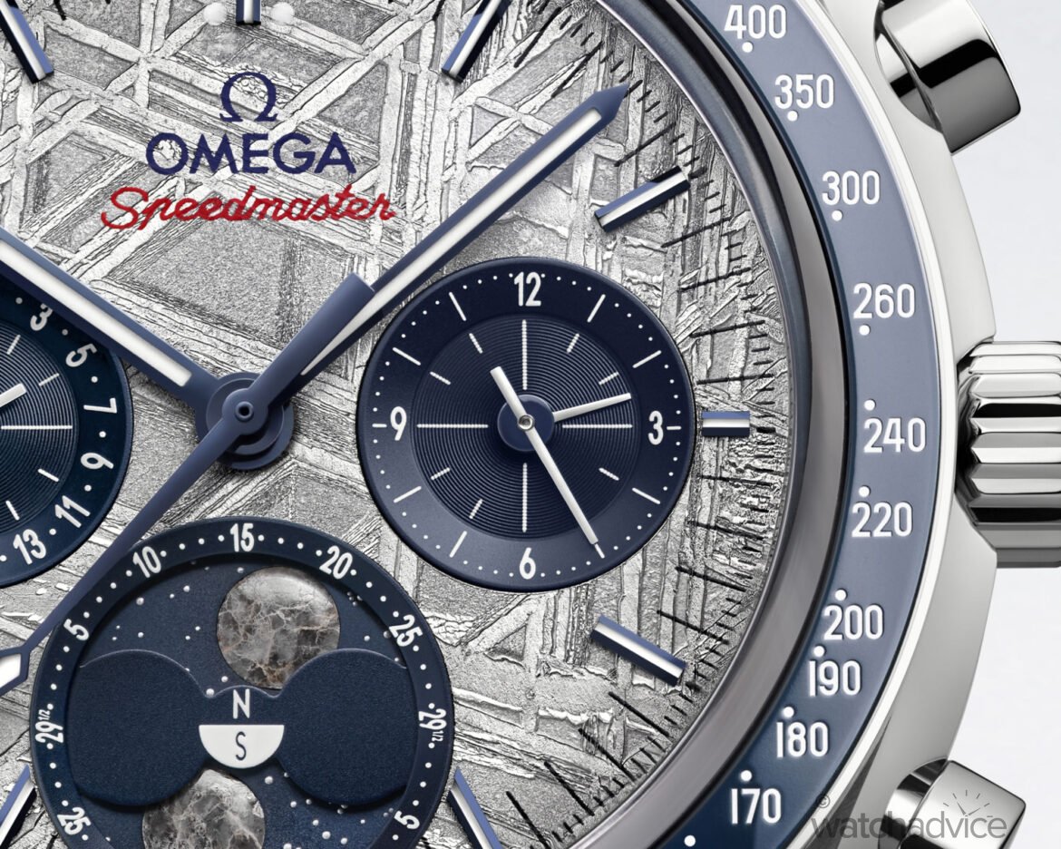 The New Omega Speedmaster Moonphase Meteorite Is Out Of This World ...