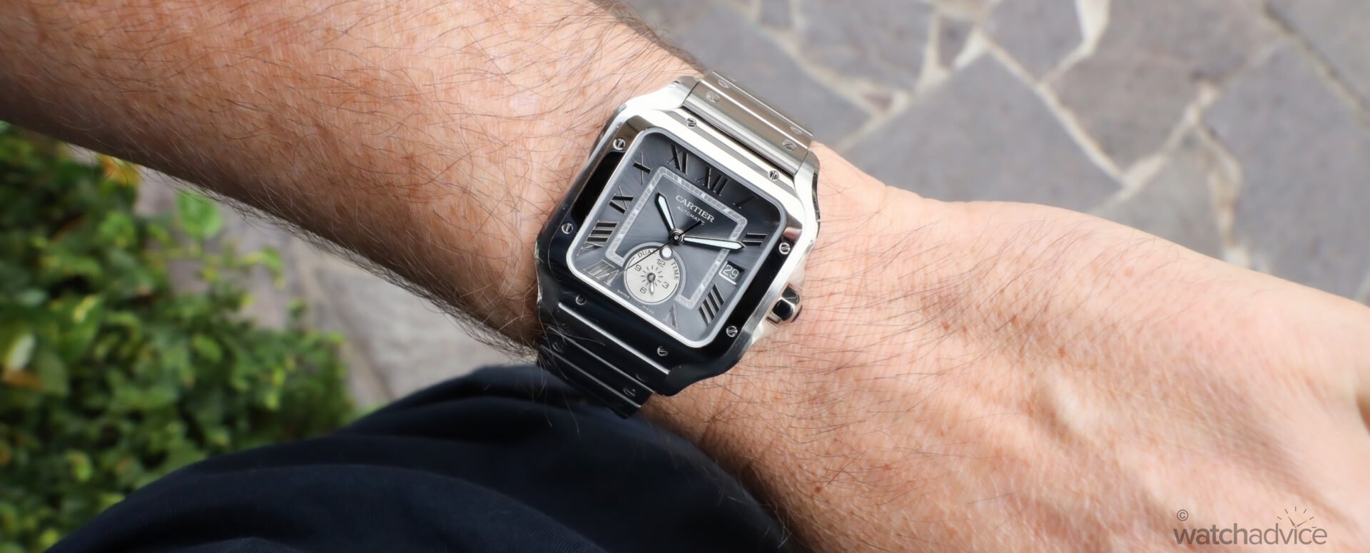 Review: Luxury & Precision With The Cartier Santos Dual Time - Watch Advice