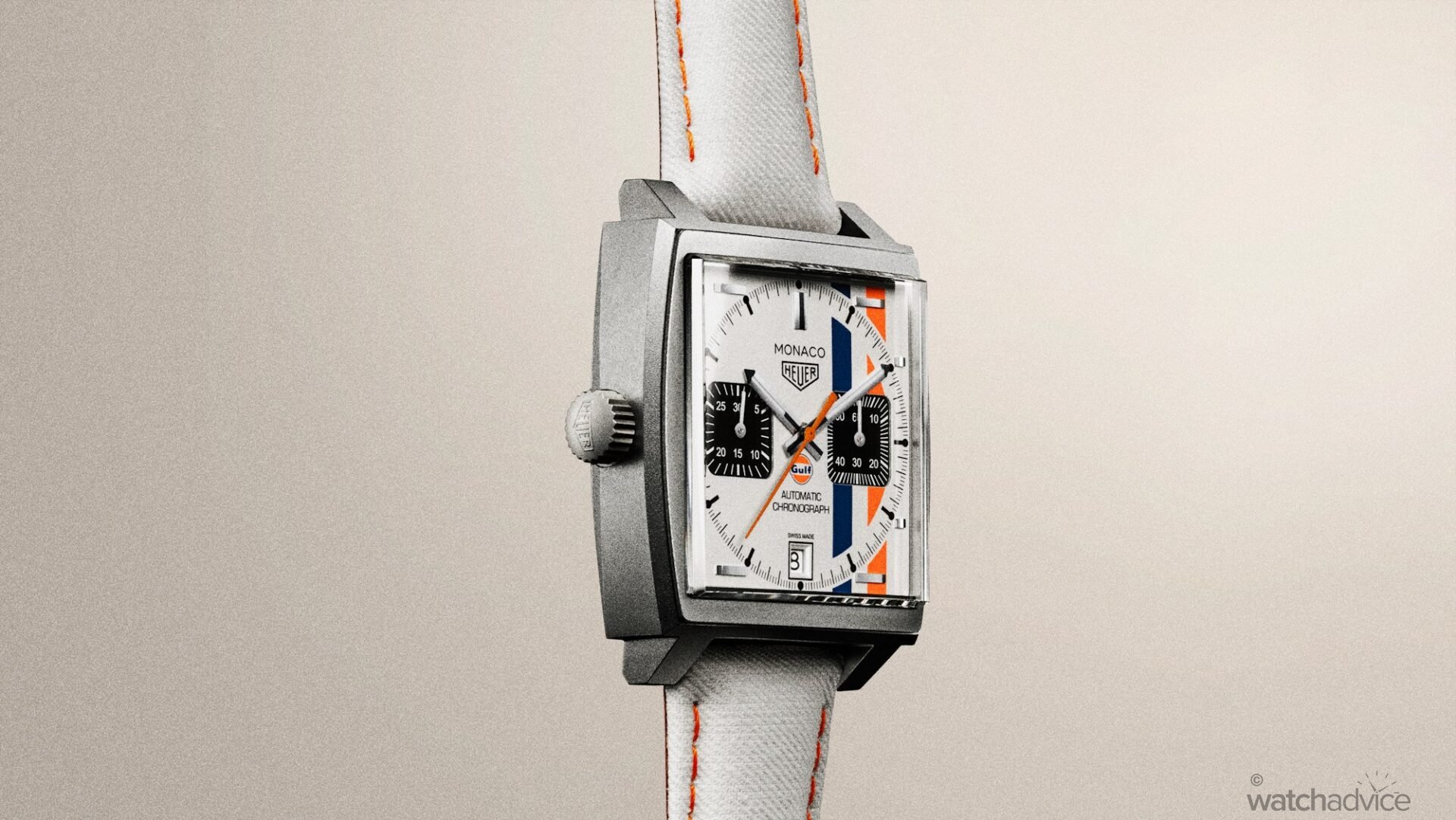 TAG Heuer's New Monaco Chronograph X Gulf Goes Full Throttle - Watch Advice