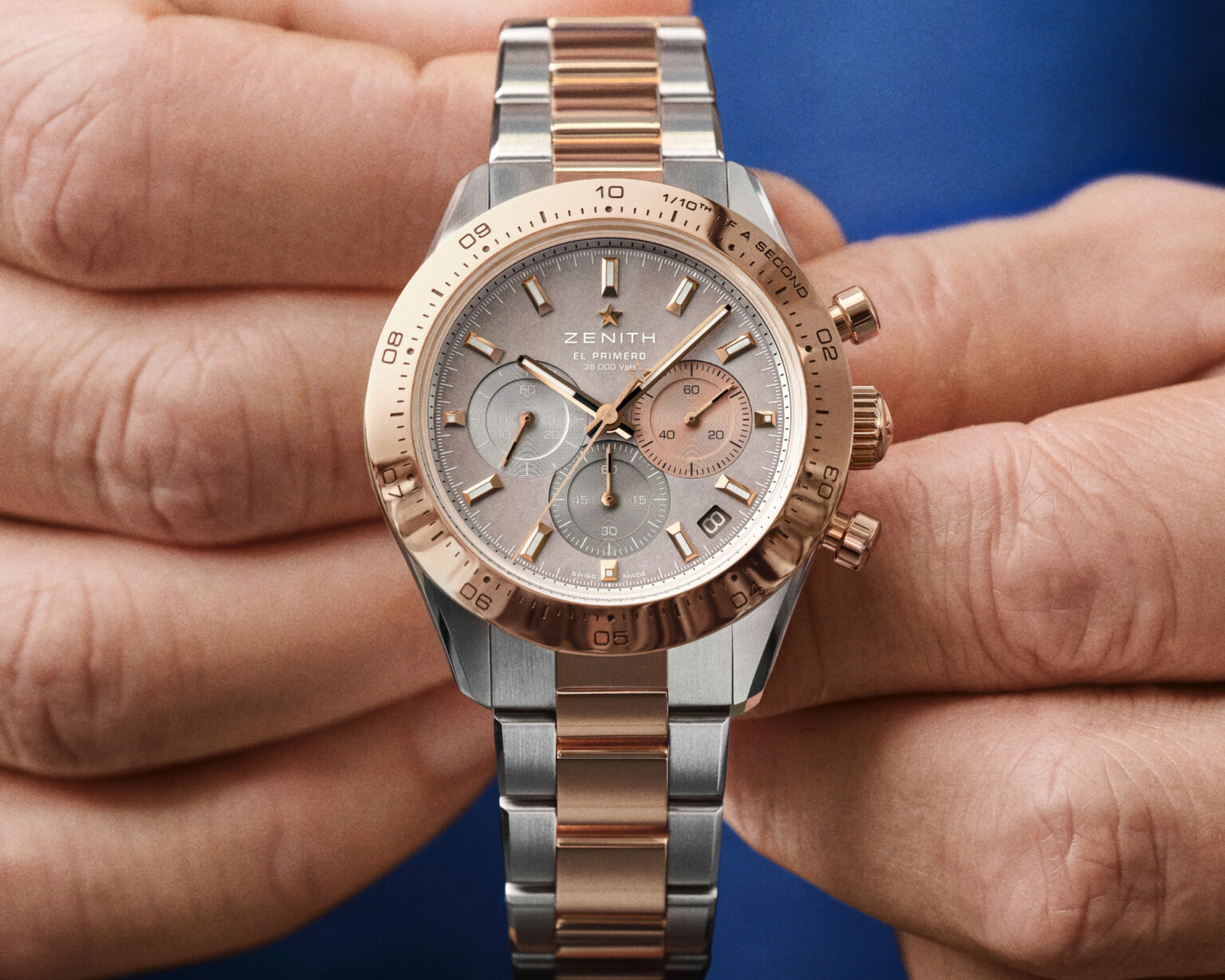 The Zenith Chronomaster Sport Is Elevated in Two Tone And Mother Of ...